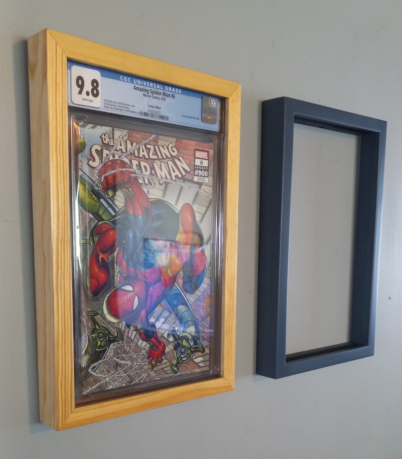 CGC Graded Comic Book Frames, Wall Mount, Solid Wood, Comic Book ...