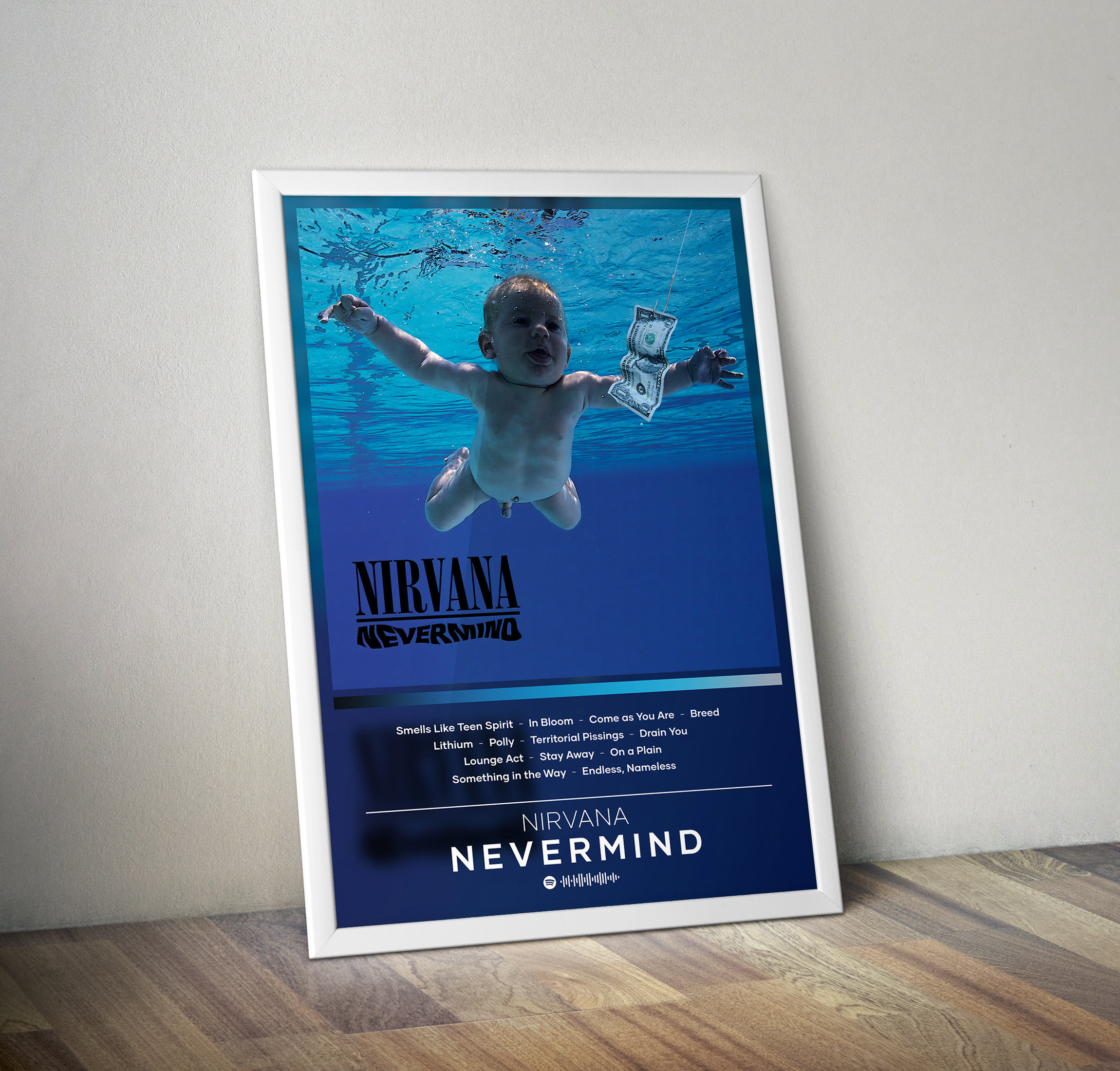 Nirvana Poster Nevermind Poster Album Poster Print 4 Color Wall Decor ...