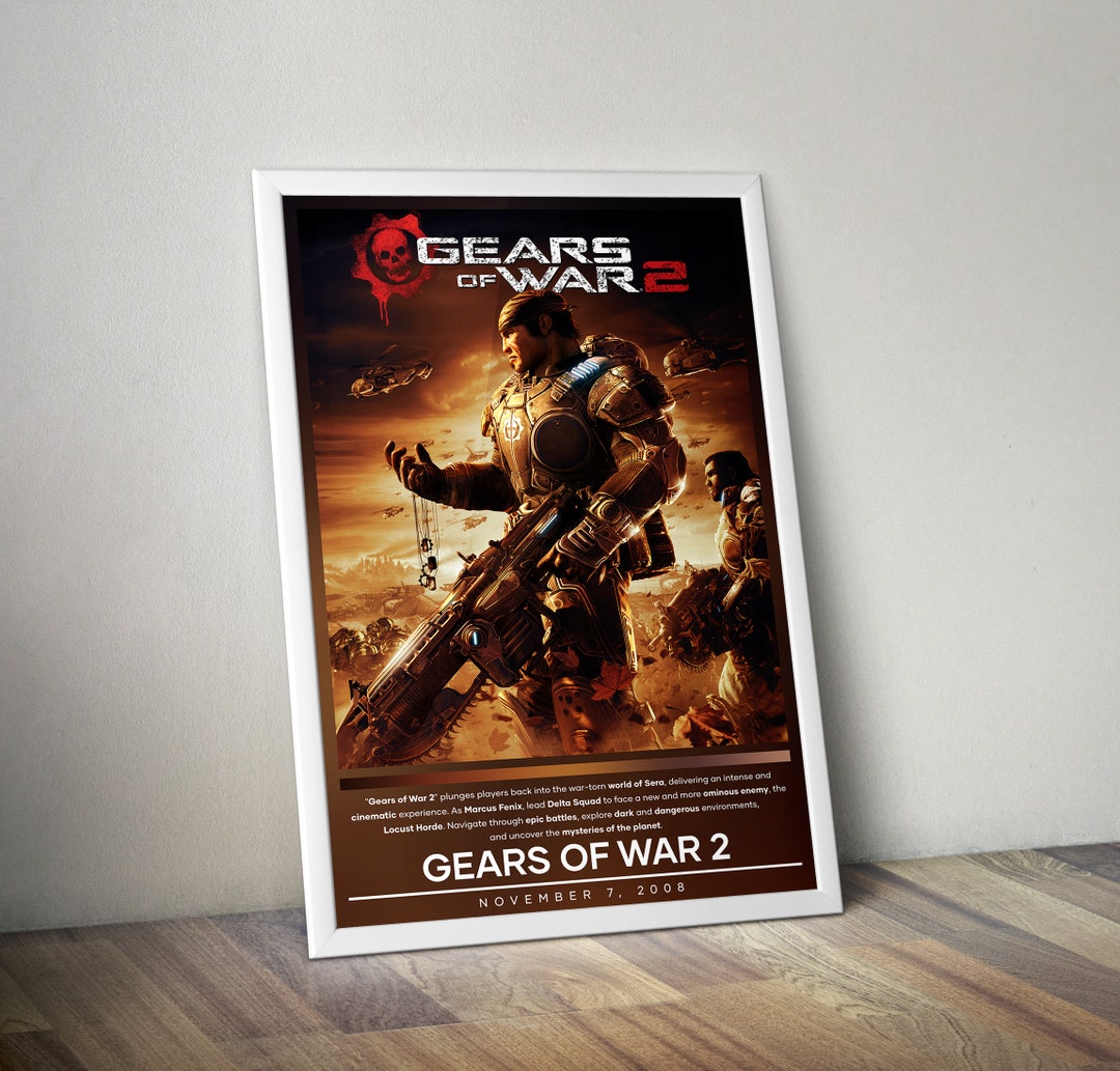 Gears of War 2 Poster Gears of War Print Gaming Poster 4 - Etsy UK