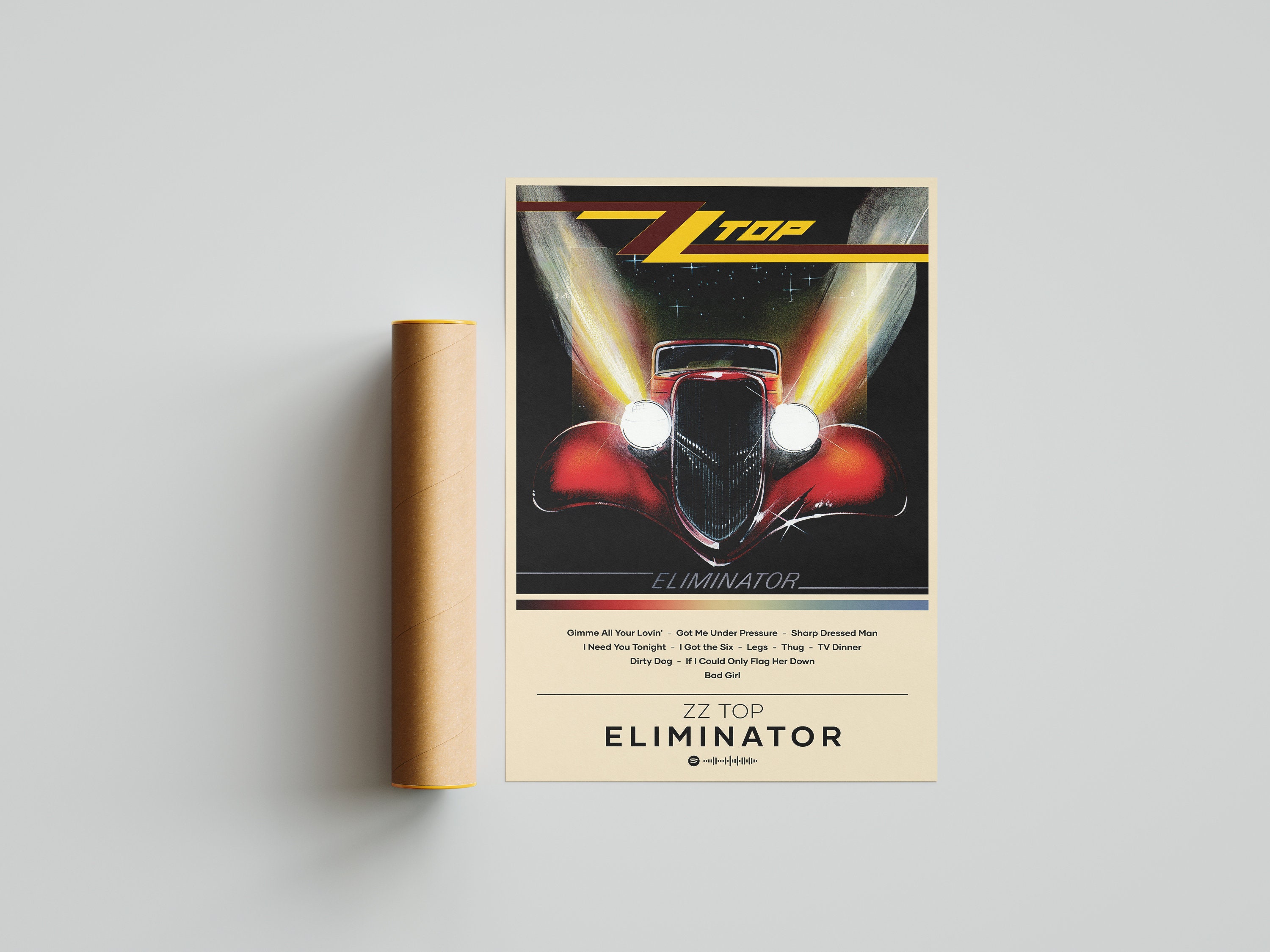 ZZ Top Poster Print Eliminator Poster Album Poster Prints 4 Colors Wall ...