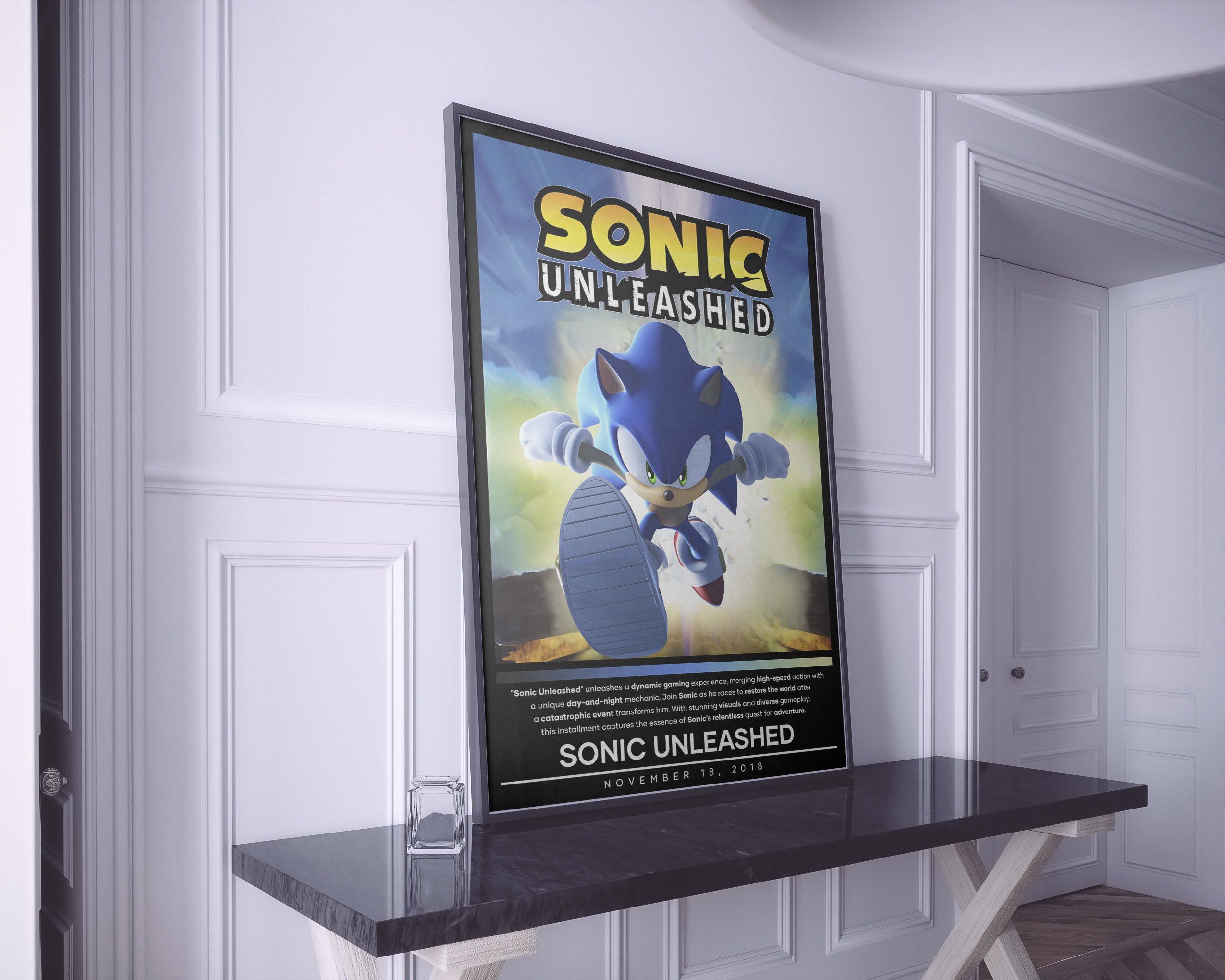 Sonic Unleashed Poster Sonic Prints Gaming Poster 4 - Etsy