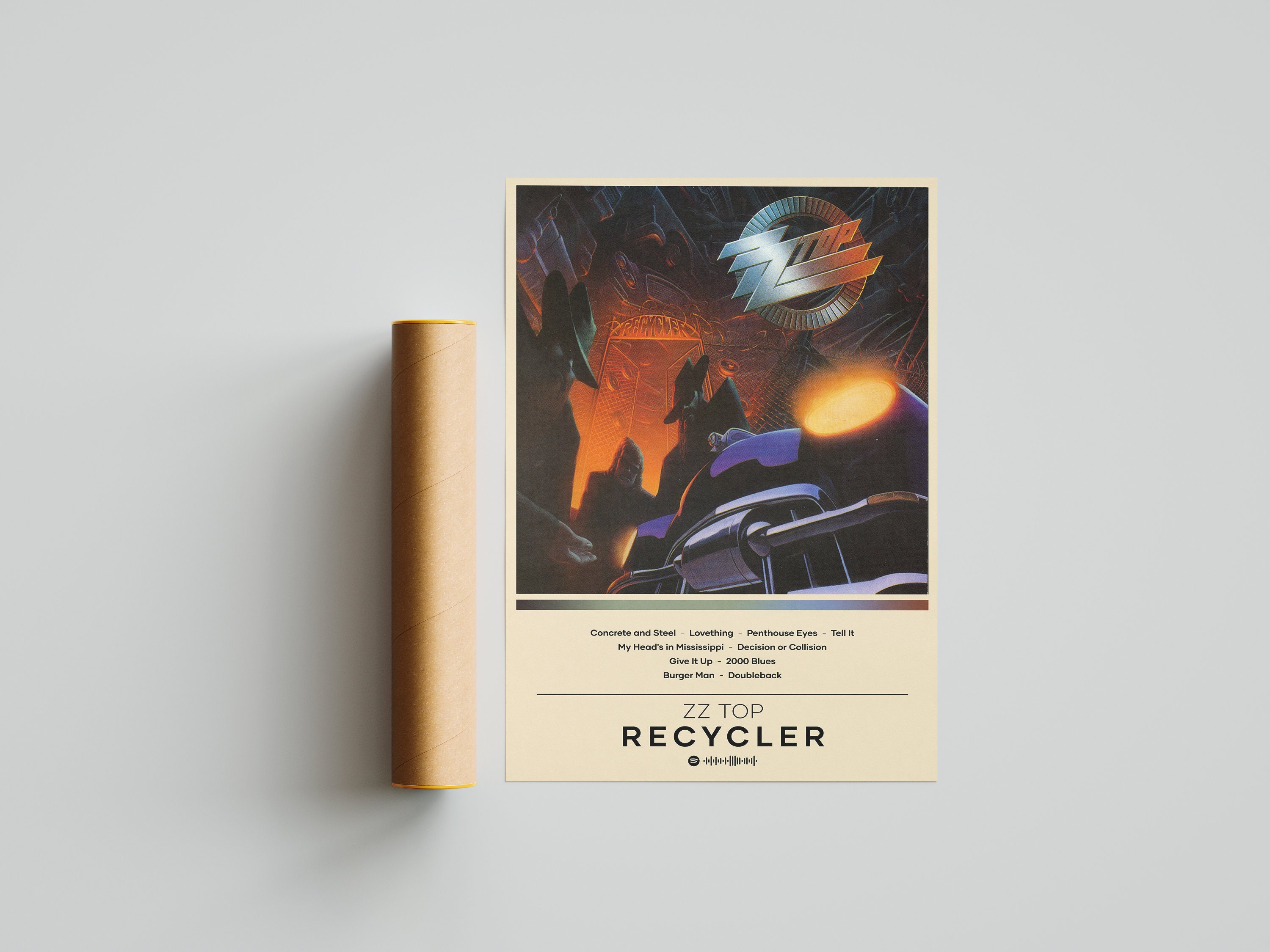 ZZ Top Poster Print Recycler Poster Album Poster Prints 4 Colors Wall ...
