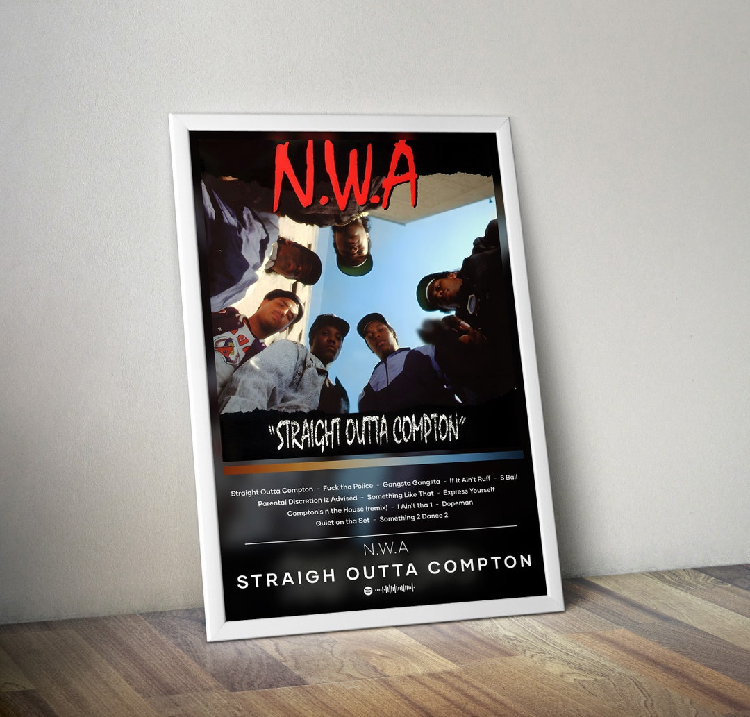 N.W.A Poster Print Straigh Outta Compton Poster Album Poster Prints 4 ...