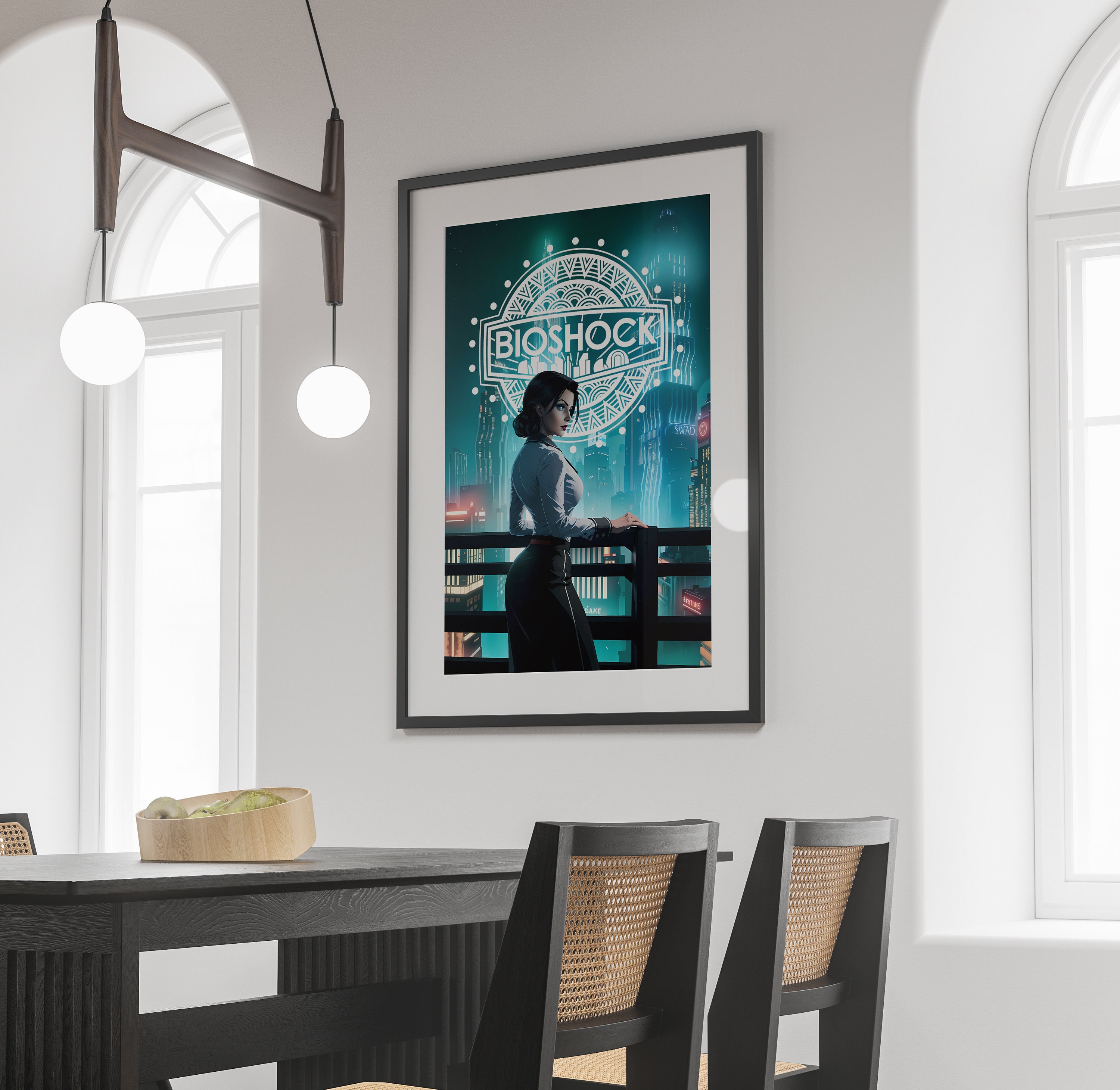 Elizabeth Bioshock Poster Bioshock Artwork Gaming Poster HD Color Wall ...