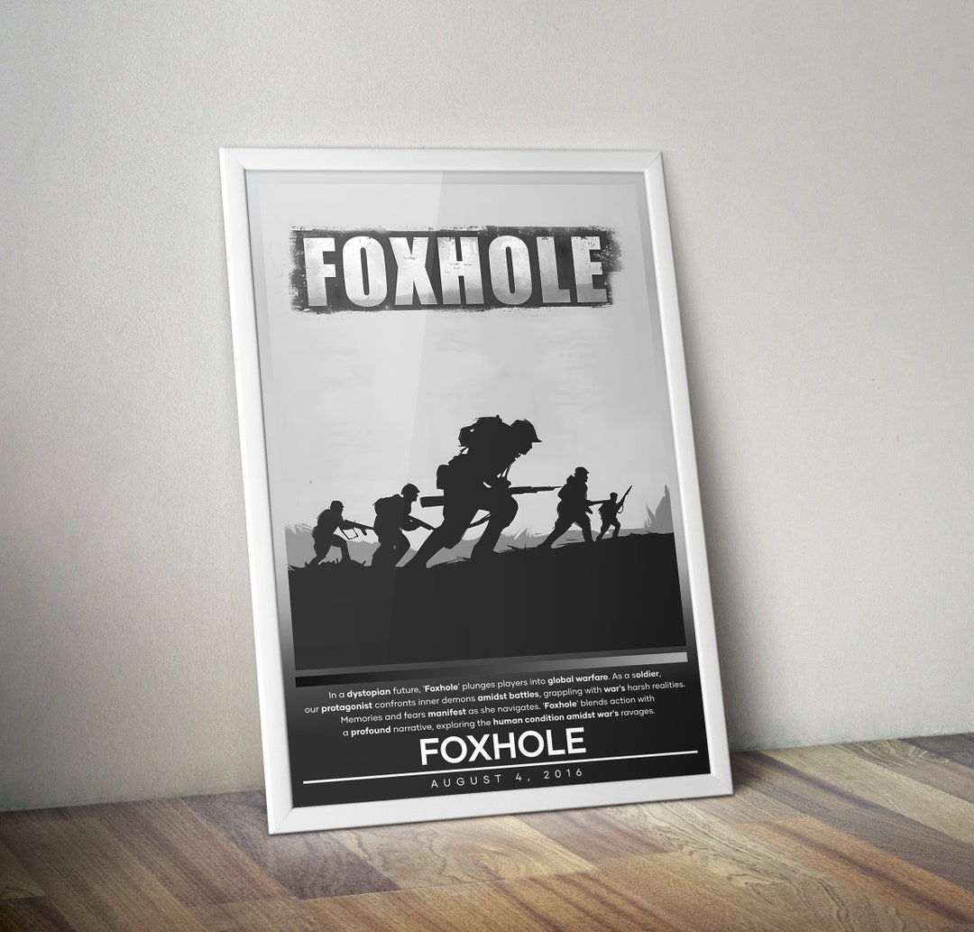 Foxhole Poster Foxhole Prints Gaming Posters 4 Colors Premium Quality ...