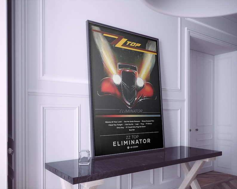 ZZ Top Poster Print Eliminator Poster Album Poster Prints 4 Colors Wall ...