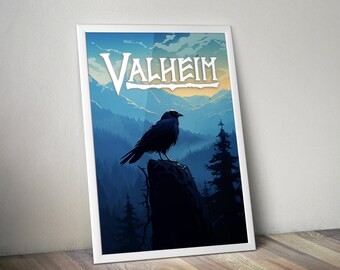 Valheim Fan Art Poster Black Forest Biome - Etsy