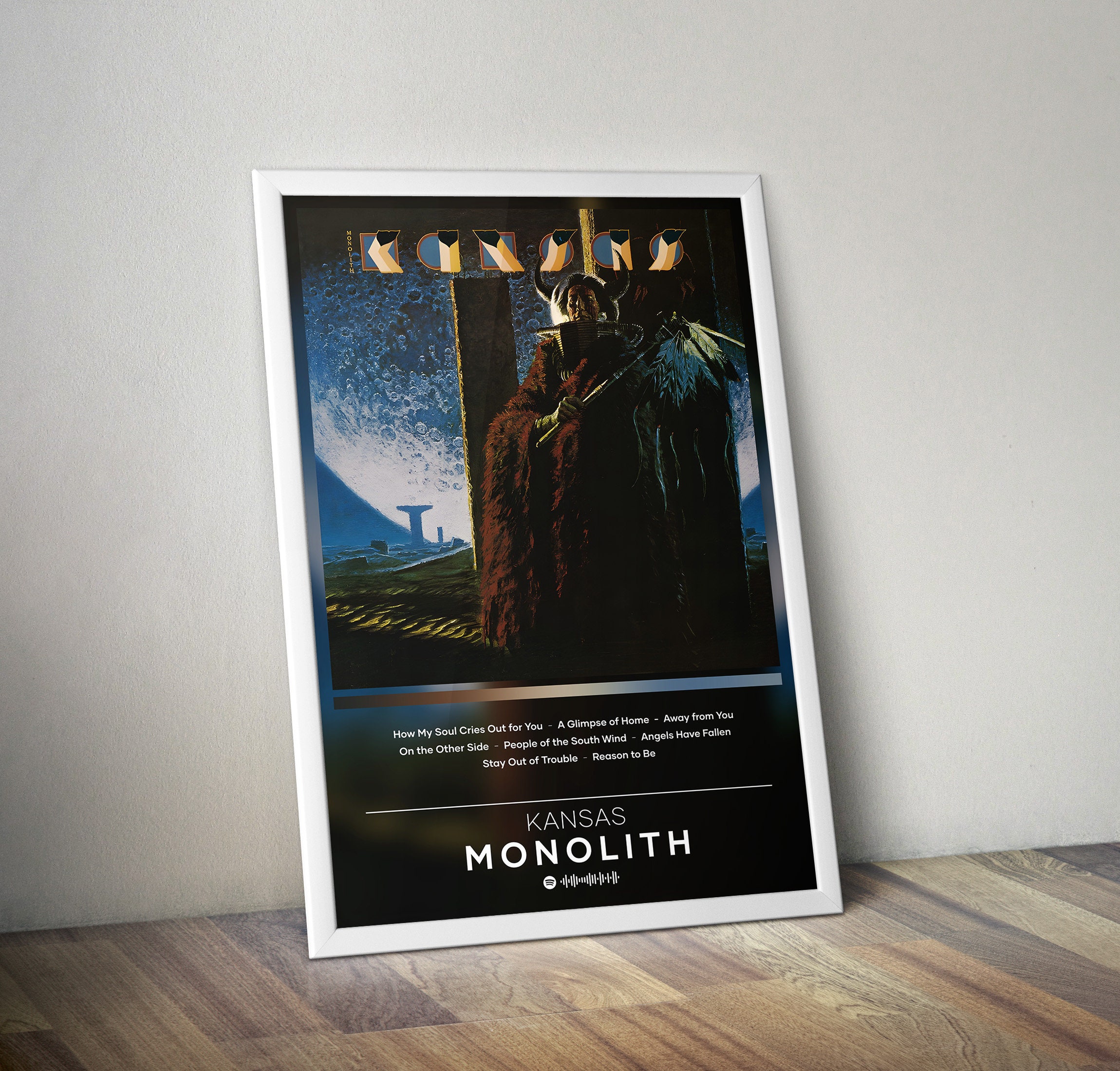 Kansas Poster Print Monolith Poster Album Poster Prints 4 Colors Wall ...