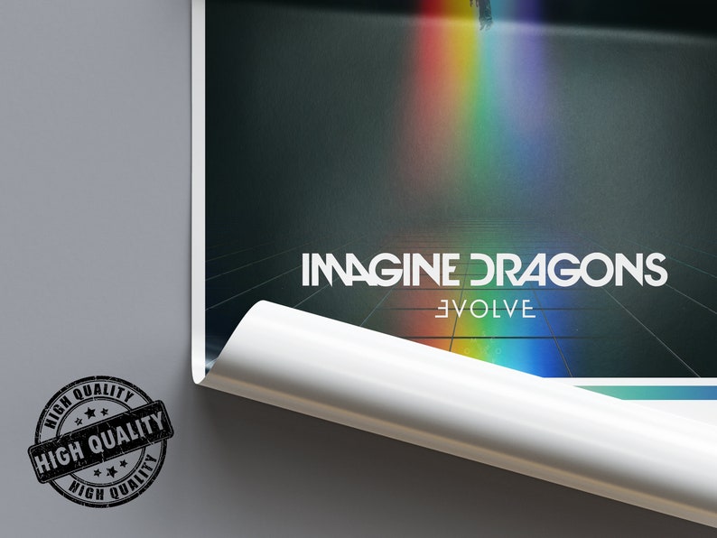 Imagine Dragons Poster Print Evolve Poster Album Poster Print 4 Color ...