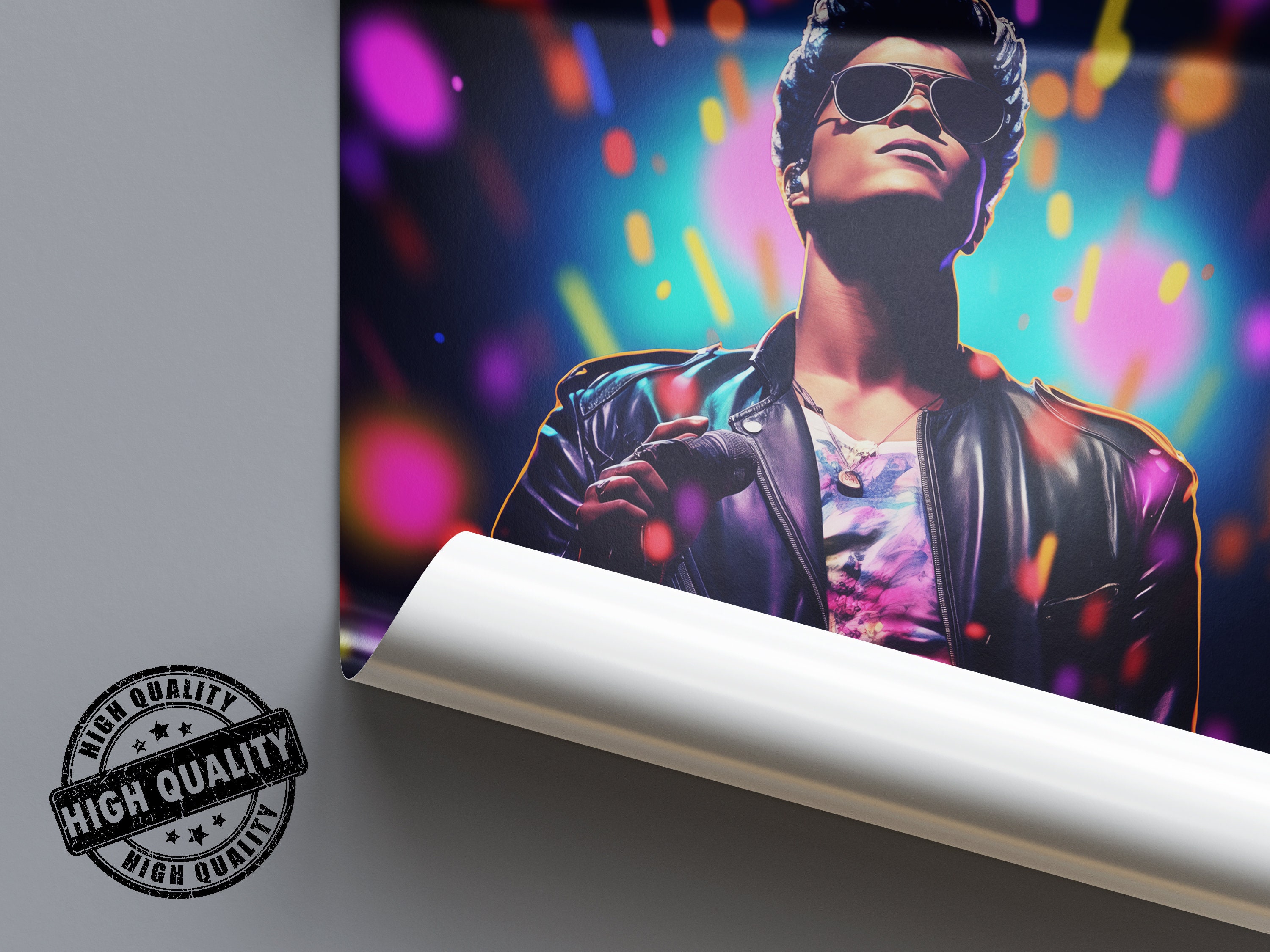 Bruno Mars Poster - Wall Art - Pop Music Poster by Fr nicholas ...
