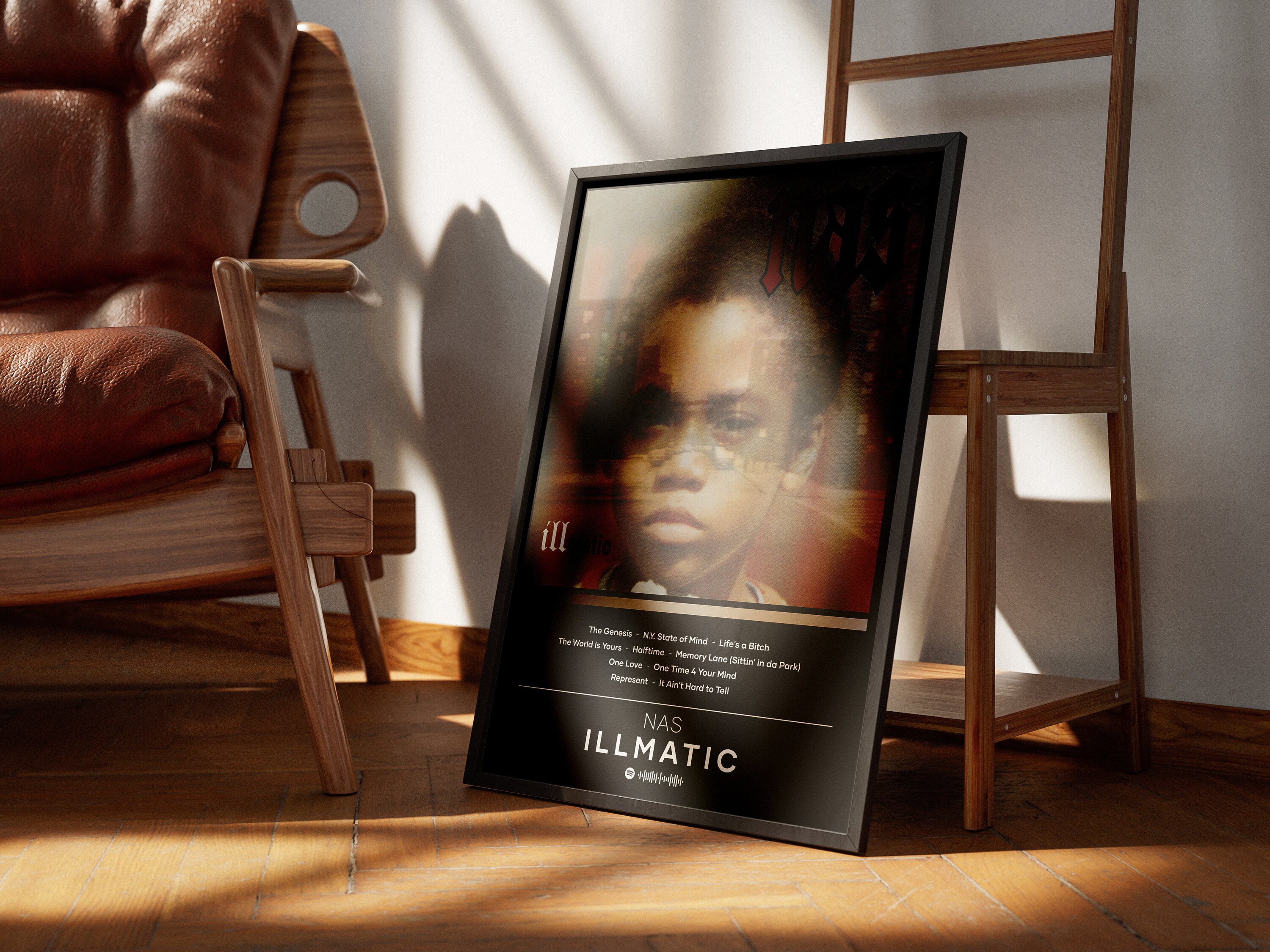Nas Poster Print Illmatic Poster Album Poster Prints 4 Colors Wall ...