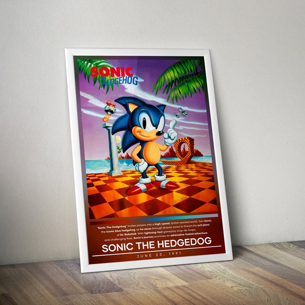 Sonic Poster - Etsy