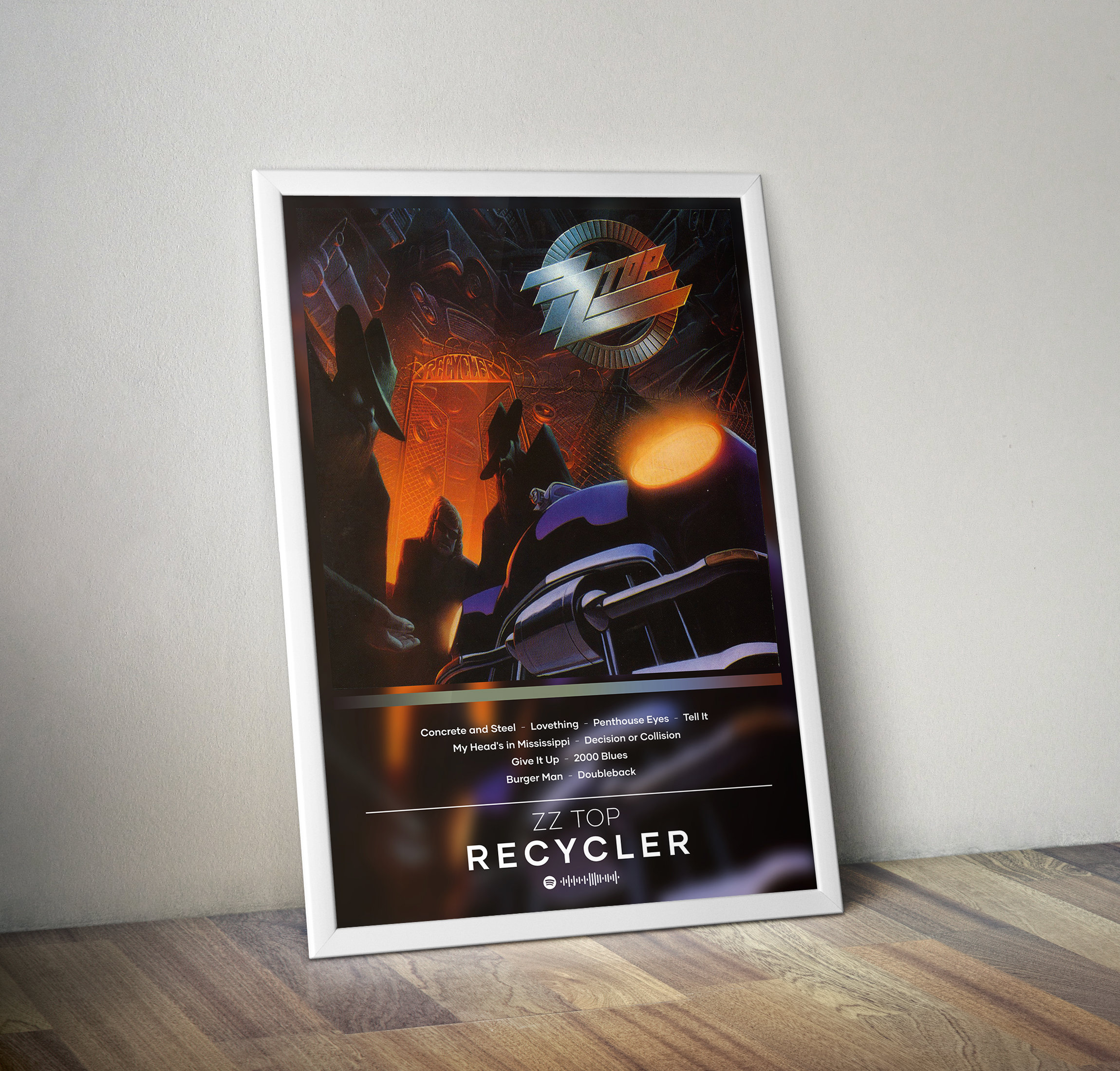 ZZ Top Poster Print Recycler Poster Album Poster Prints 4 Colors Wall ...