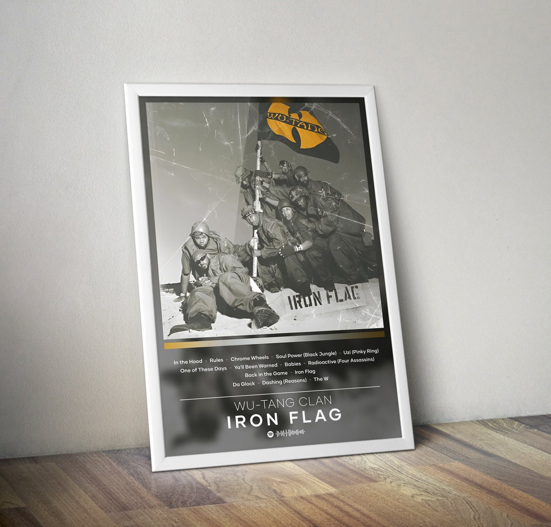 Wu-tang Clan Poster Print Iron Flag Poster Album Poster - Etsy
