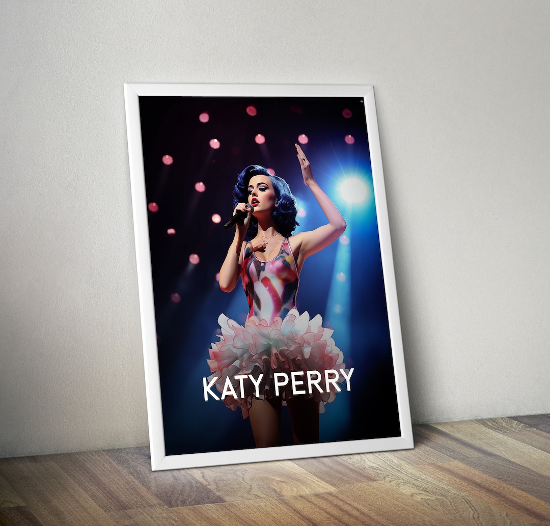 Katy Perry Poster Print Artist Illustration Poster Artist Poster Prints ...