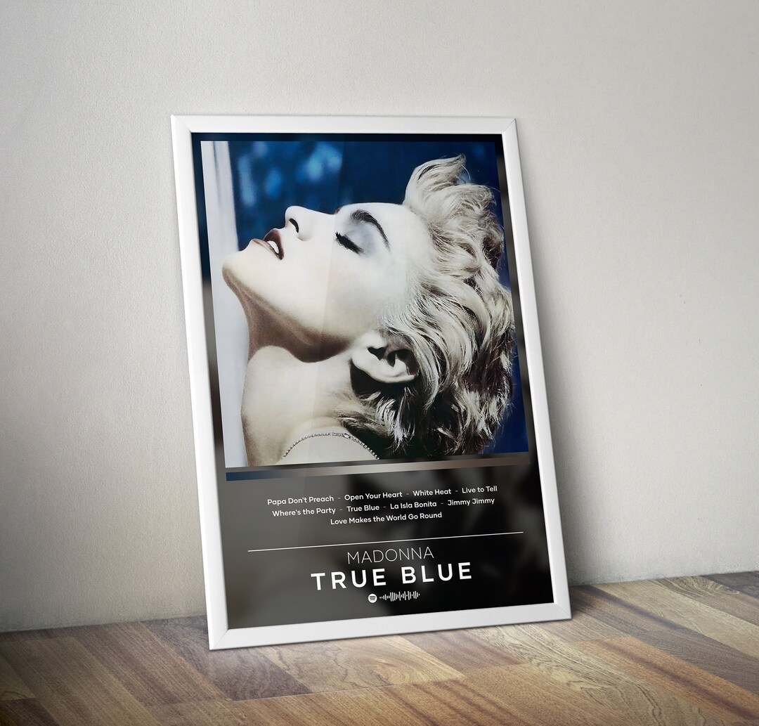 Madonna Poster Print True Blue Poster Album Poster Print 4 Color Wall ...