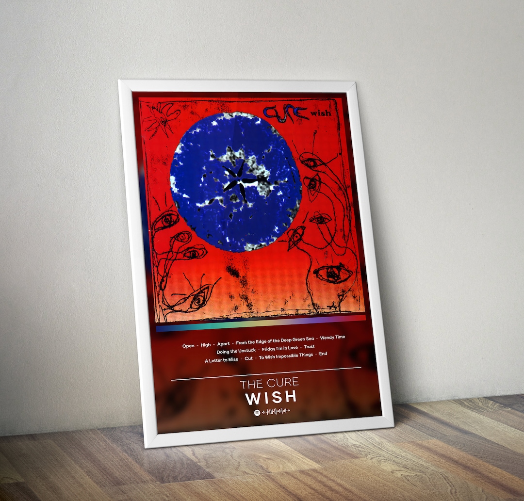 The Cure Poster Wish Poster Album Poster Print 4 Color Wall Decor ...