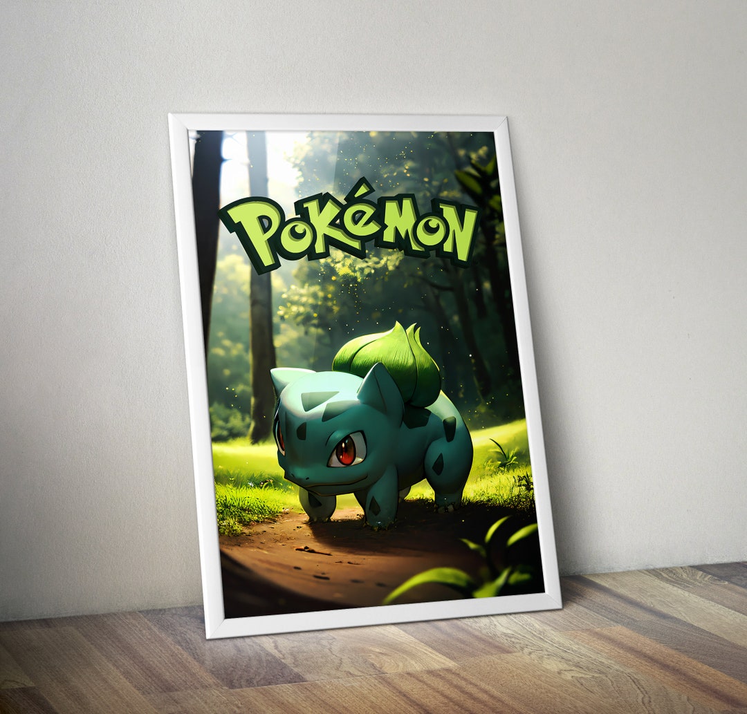 Bisasam Bisasam Poster Pokemon Kunstwerk Gaming Poster - Etsy.de