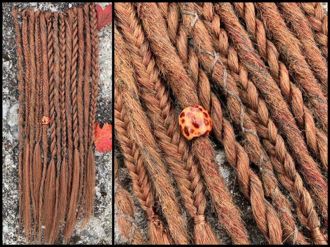 Copper/ginger Natural Synthetic Dreads Dreadlock Extension Ginger ...