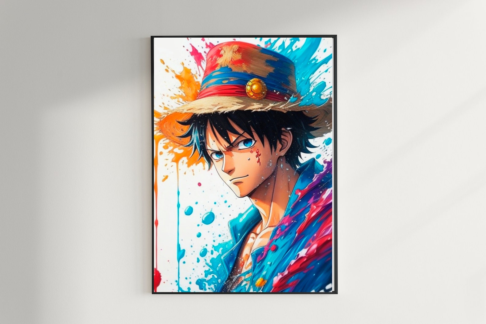 Captain Luffy, Picture, One Piece, Digitalart, Anime - Etsy