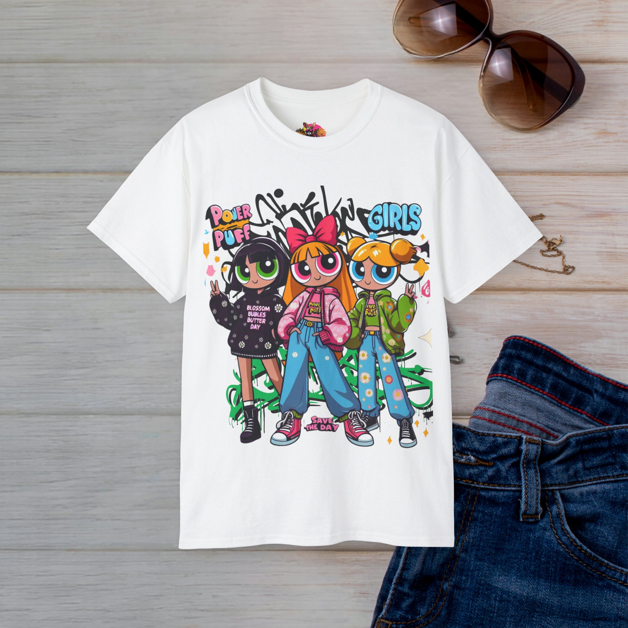 Powerpuff Girl Shirt, the Power Puff Girls Shirt, Animation Character ...