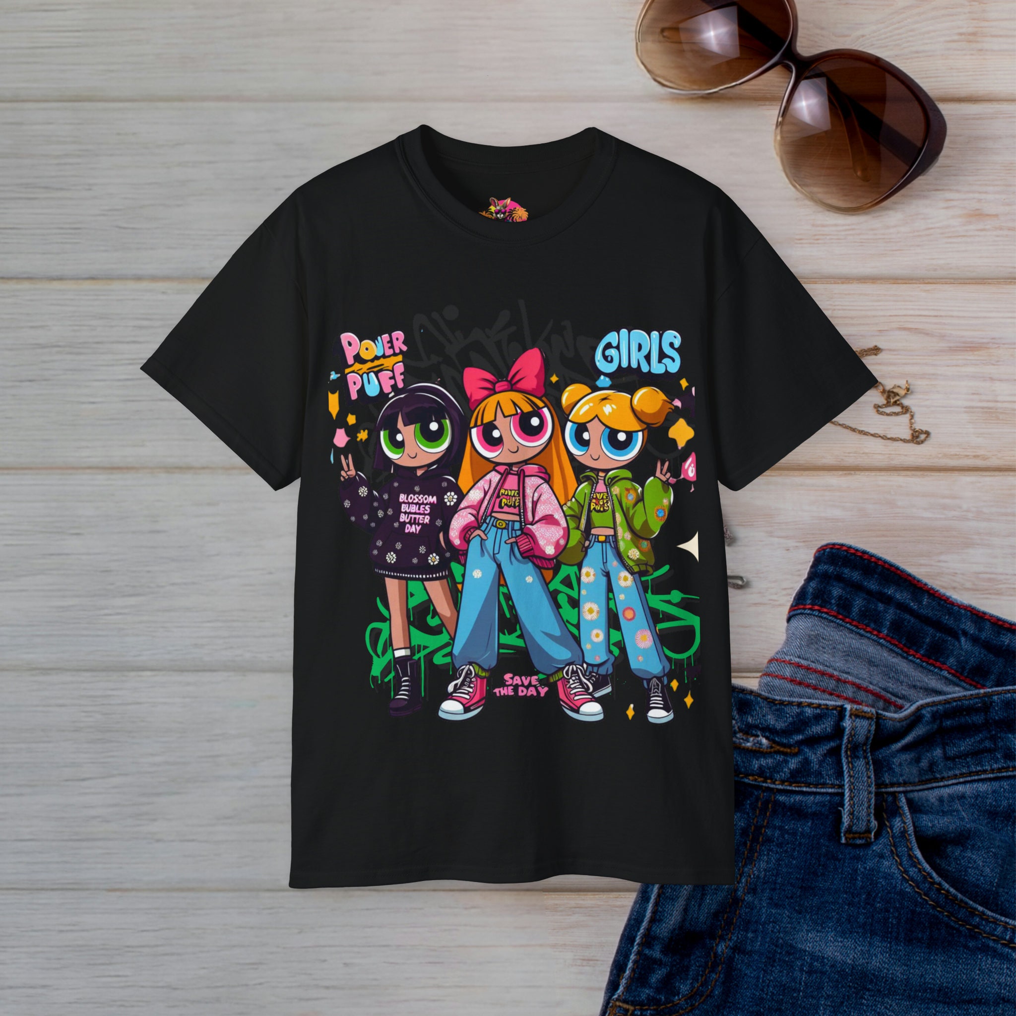 Powerpuff Girl Shirt, the Power Puff Girls Shirt, Animation Character ...