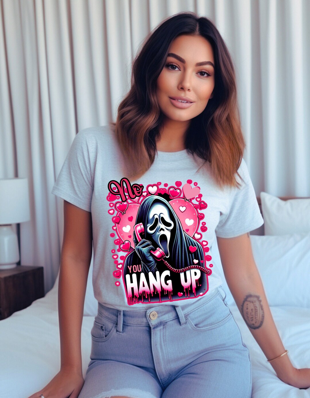 Ghostface 'no You Hang Up' Valentine's Day Shirt Funny Love Tee ...