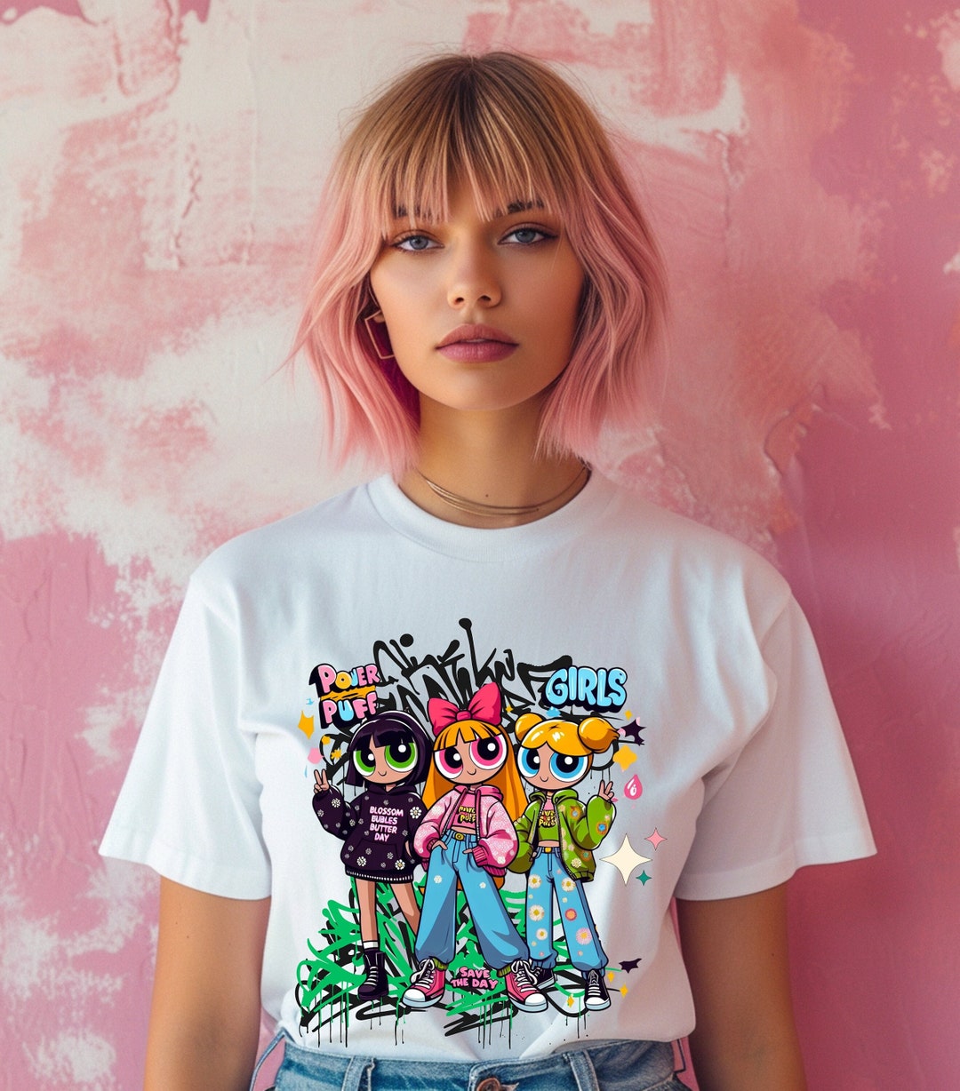 Powerpuff Girl Shirt, the Power Puff Girls Shirt, Animation Character ...