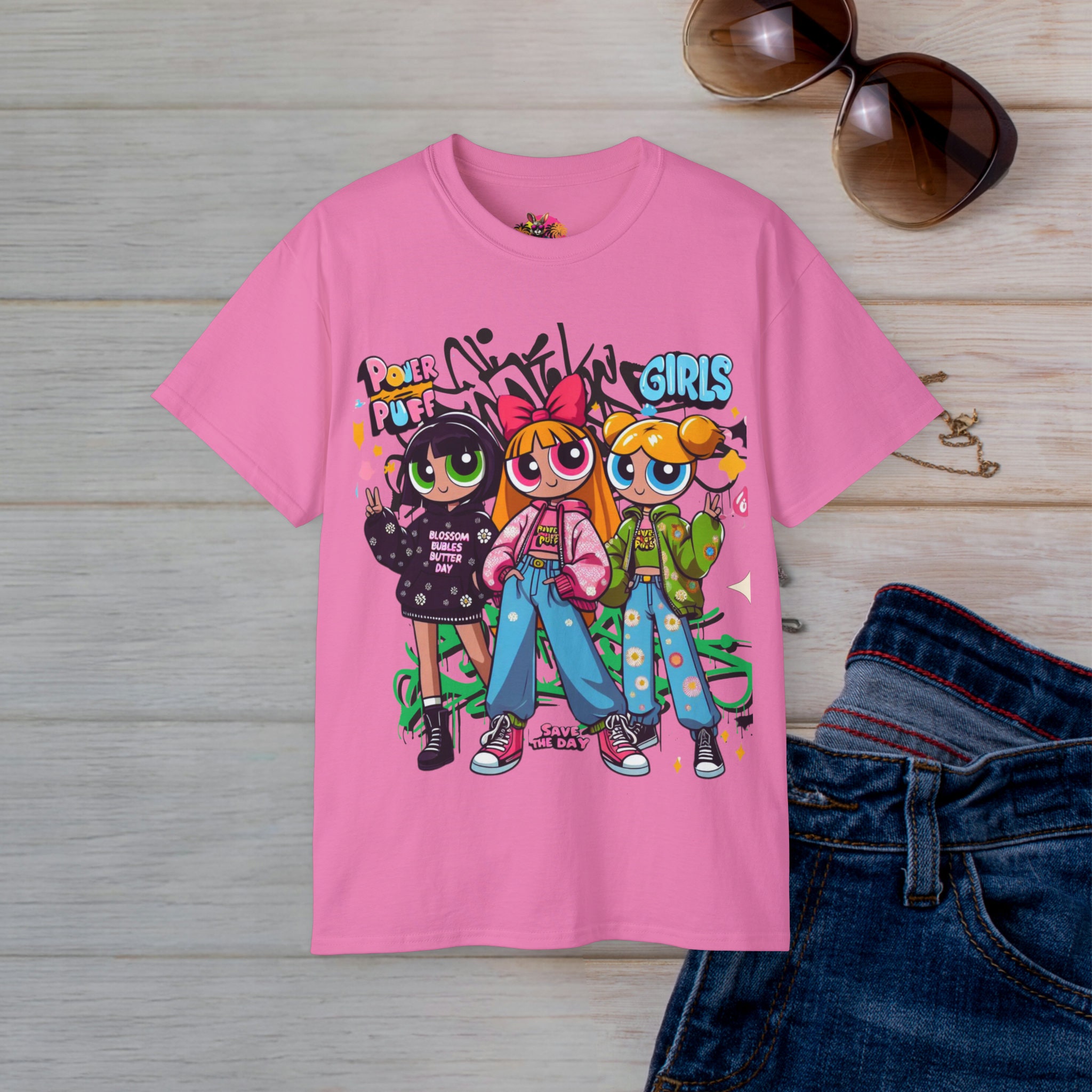Powerpuff Girl Shirt, the Power Puff Girls Shirt, Animation Character ...