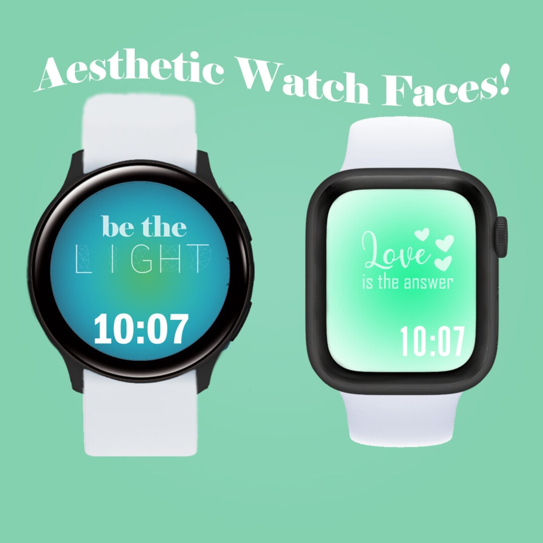6 Spiritual Green Aura Aesthetic Watchfaces With Affirmations Cheap ...