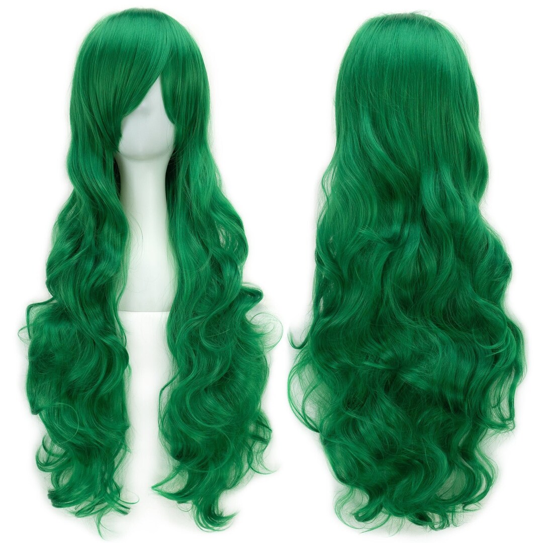 Kaioh Michiru Sailor Neptune Anime Cosplay Wig Long Green - Etsy
