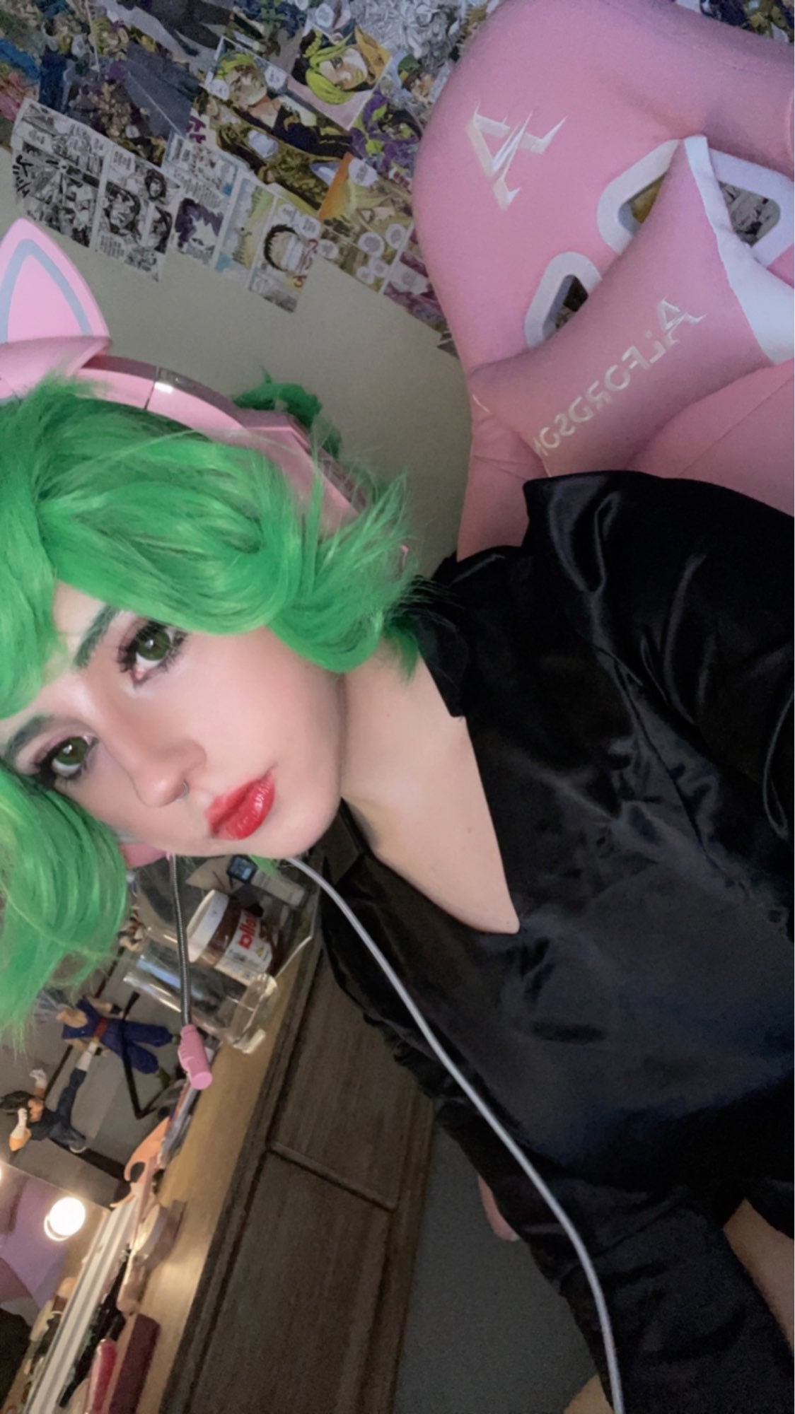 One Punch Man Tatsumaki Cosplay Wig Green Curly Hair Wig - Etsy