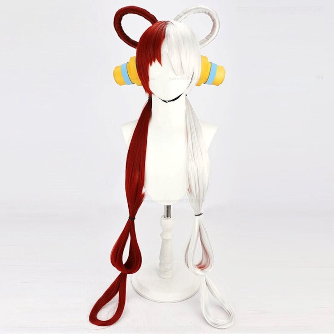 One Piece UTA Red Songstress Cosplay Wig: Long Half Red Half - Etsy