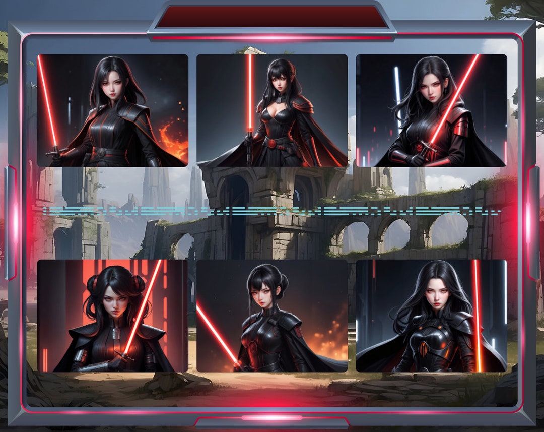 Original Sith Girls Detailed Illustration Style Volume 2 X15 - Digital ...