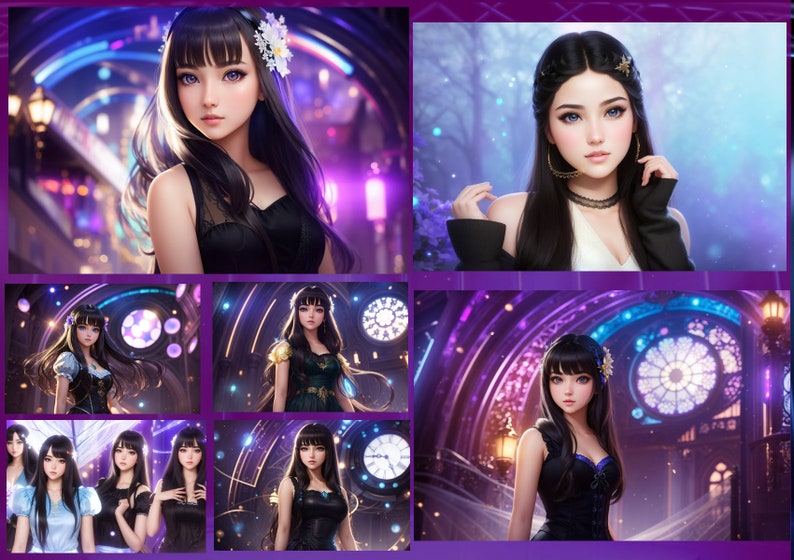 Beautiful Idol Girls on Stage Animated/reality Style, Stage Presence ...