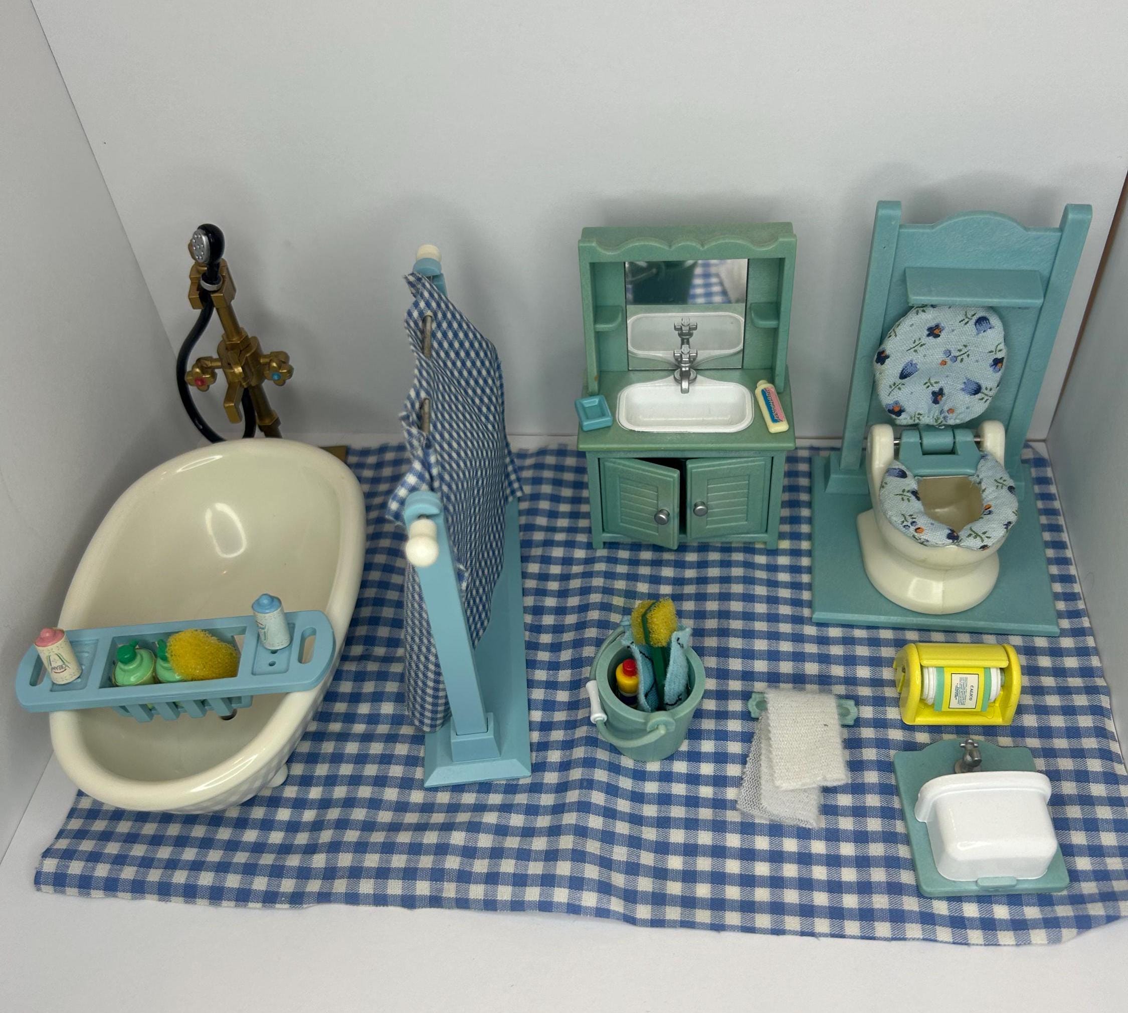 Calico Critters Bathroom NEW! Calico Critters Bath & Shower Set