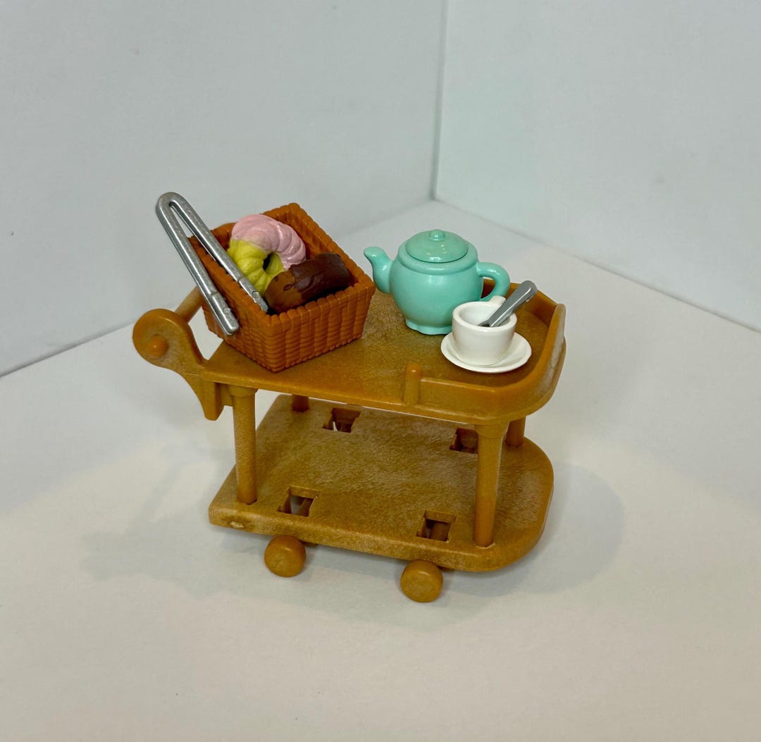 Tea Cart Set ~ Sylvanian Families | Calico Critter | Vintage ...