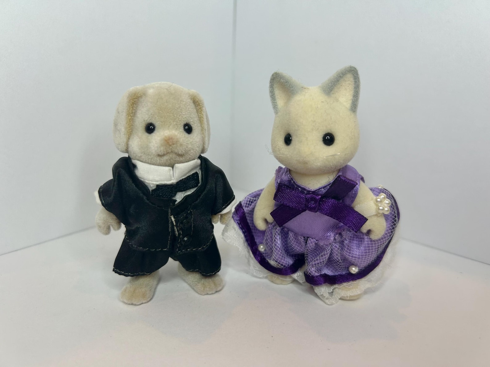 Calico Critter Ballroom Dog and Cat Set ~ Musician Couple Set ~ Calico ...