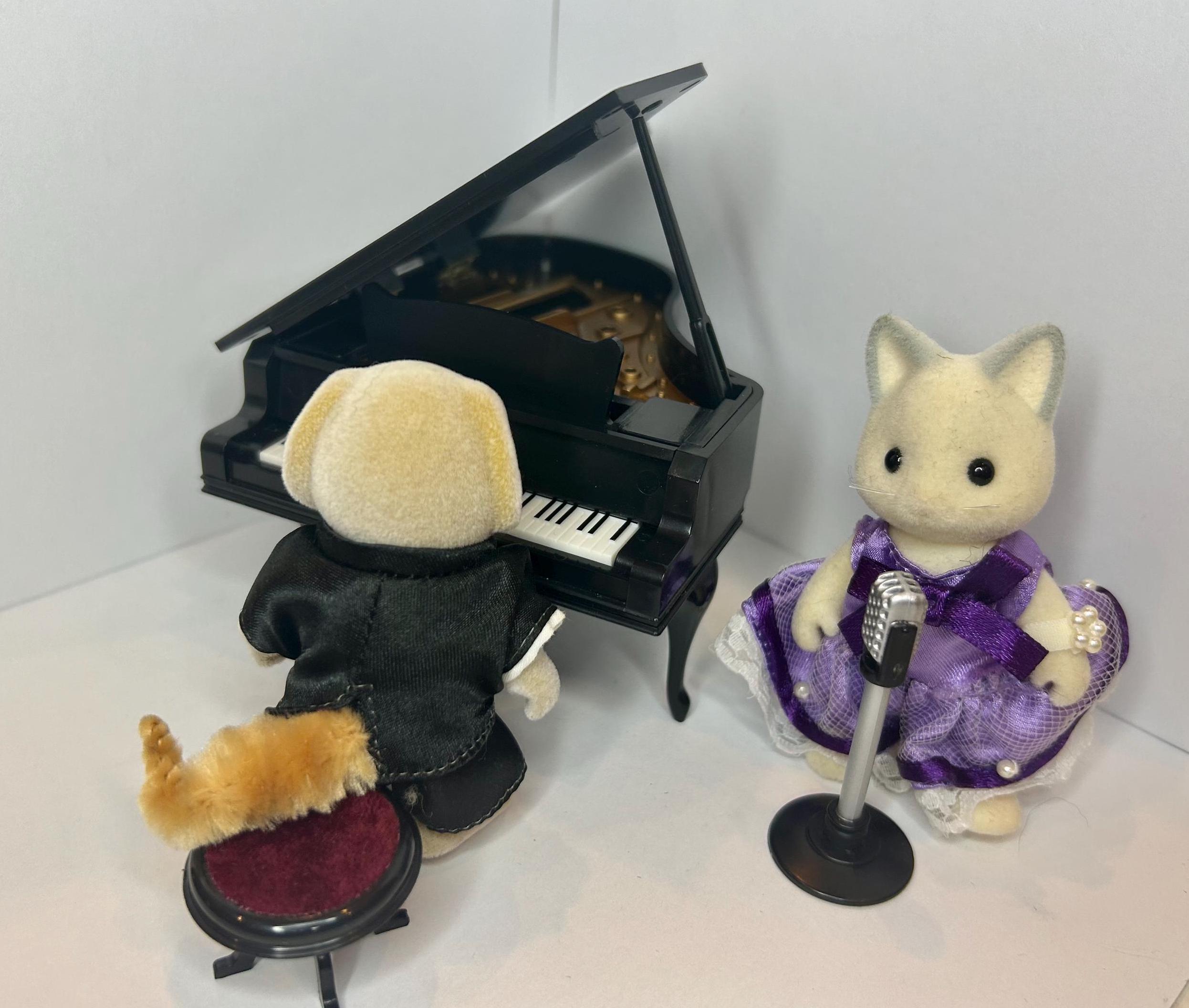 Calico Critter Ballroom Dog and Cat Set Musician Couple Set Calico ...