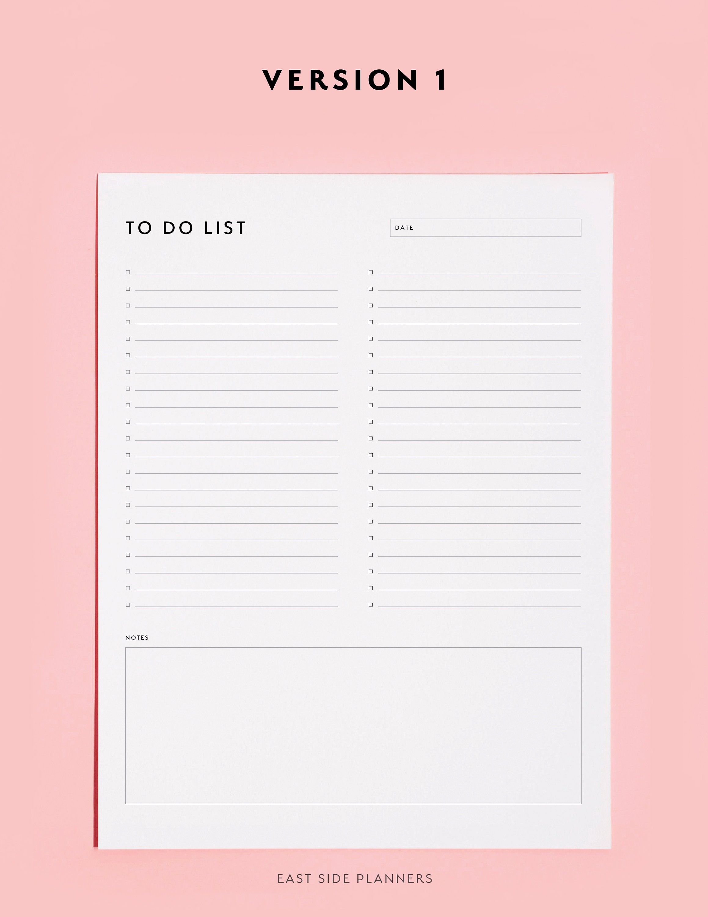 Minimal to Do List Printable, Simple Tasks List Template, Productivity ...