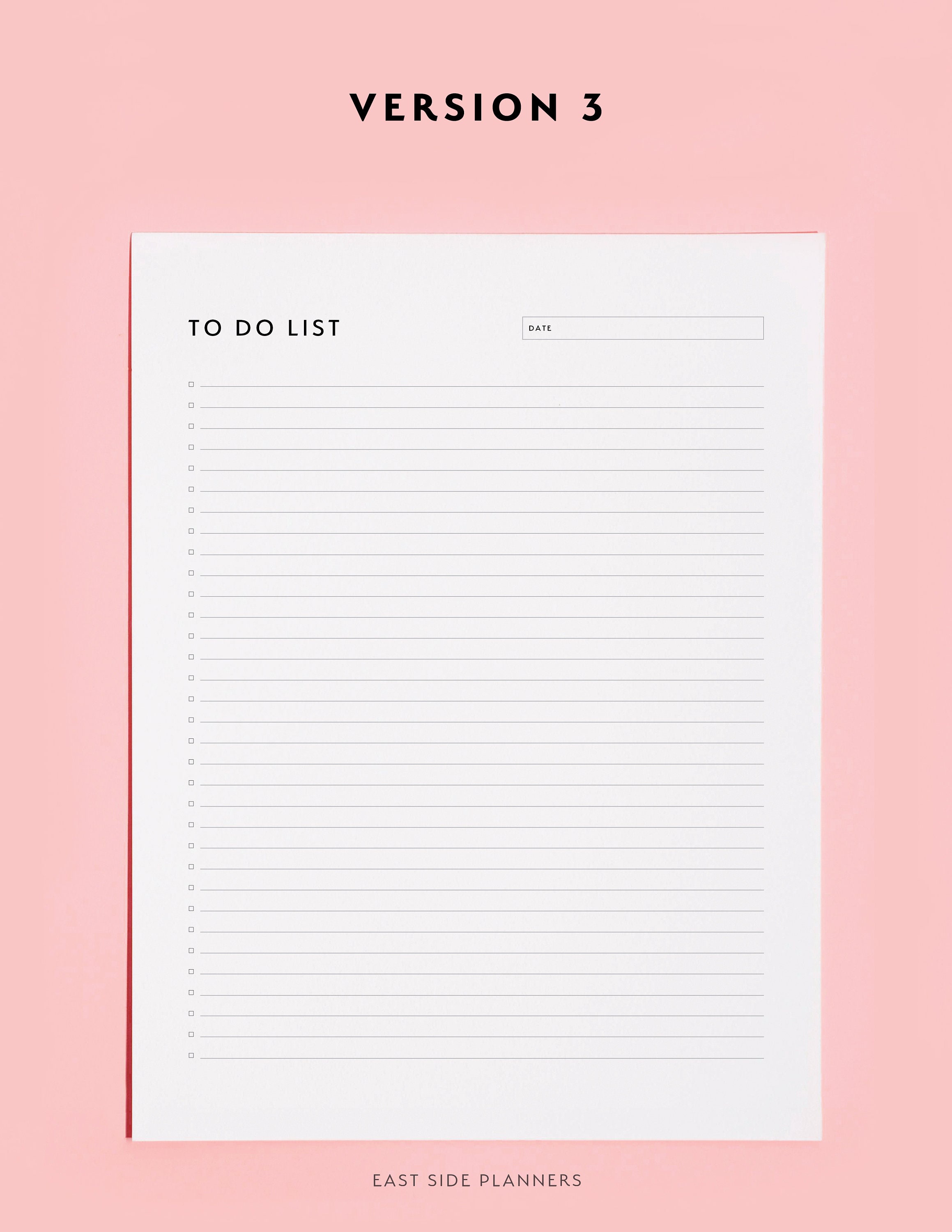 Minimal to Do List Printable, Simple Tasks List Template, Productivity ...