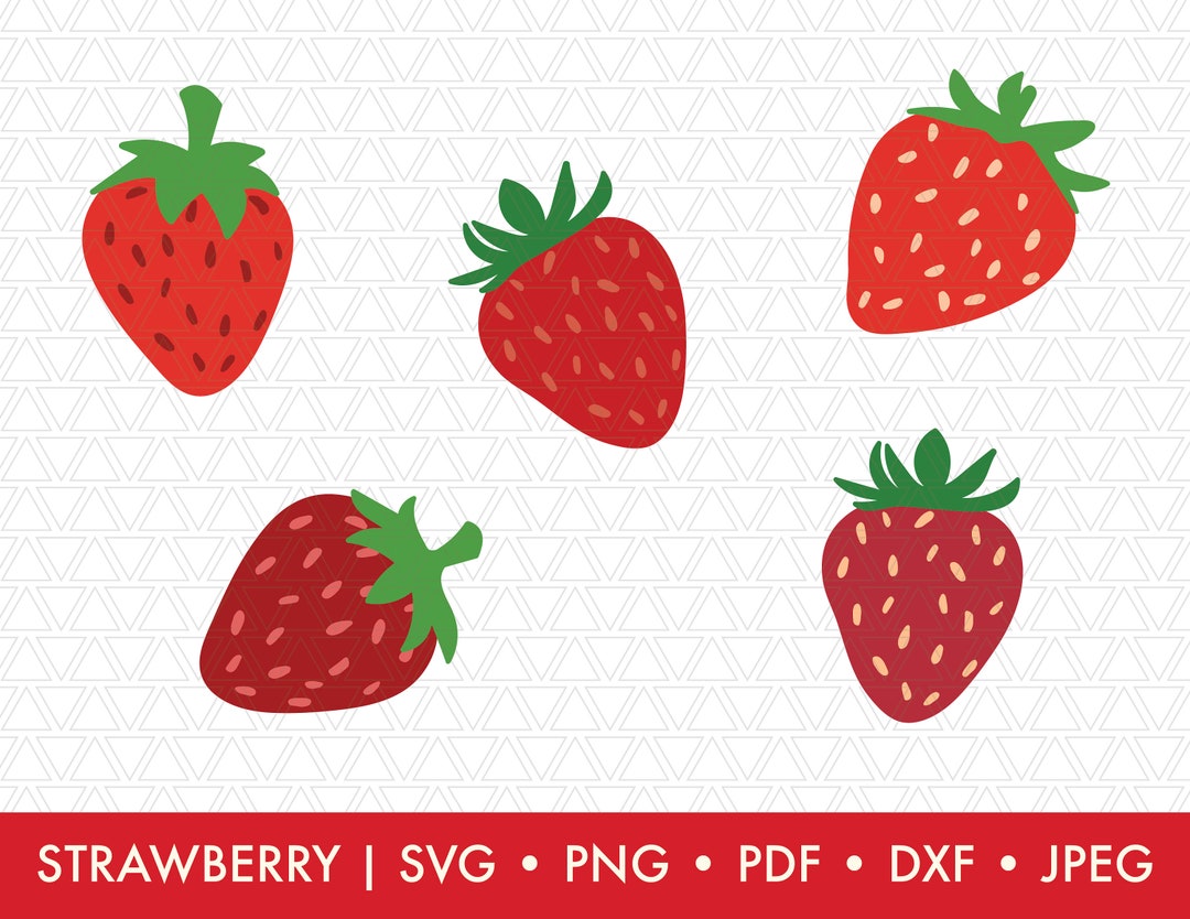 Strawberry SVG Strawberry Clipart Fruit Svg Summer Cute Fruits ...