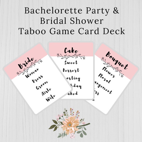 Taboo Game Cards - Etsy