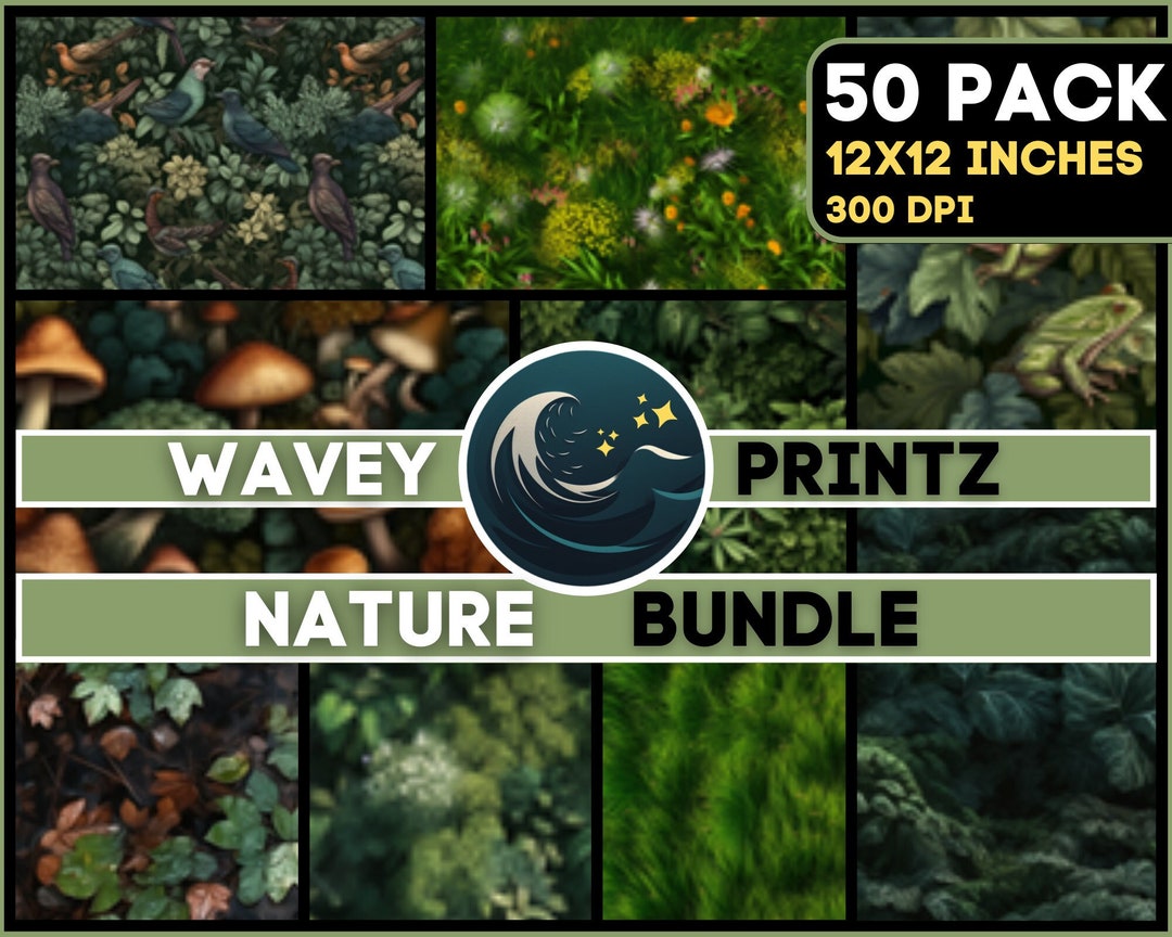 50 Seamless Digital Paper Designs/backgrounds. 12x12 Inches. 300DPI ...