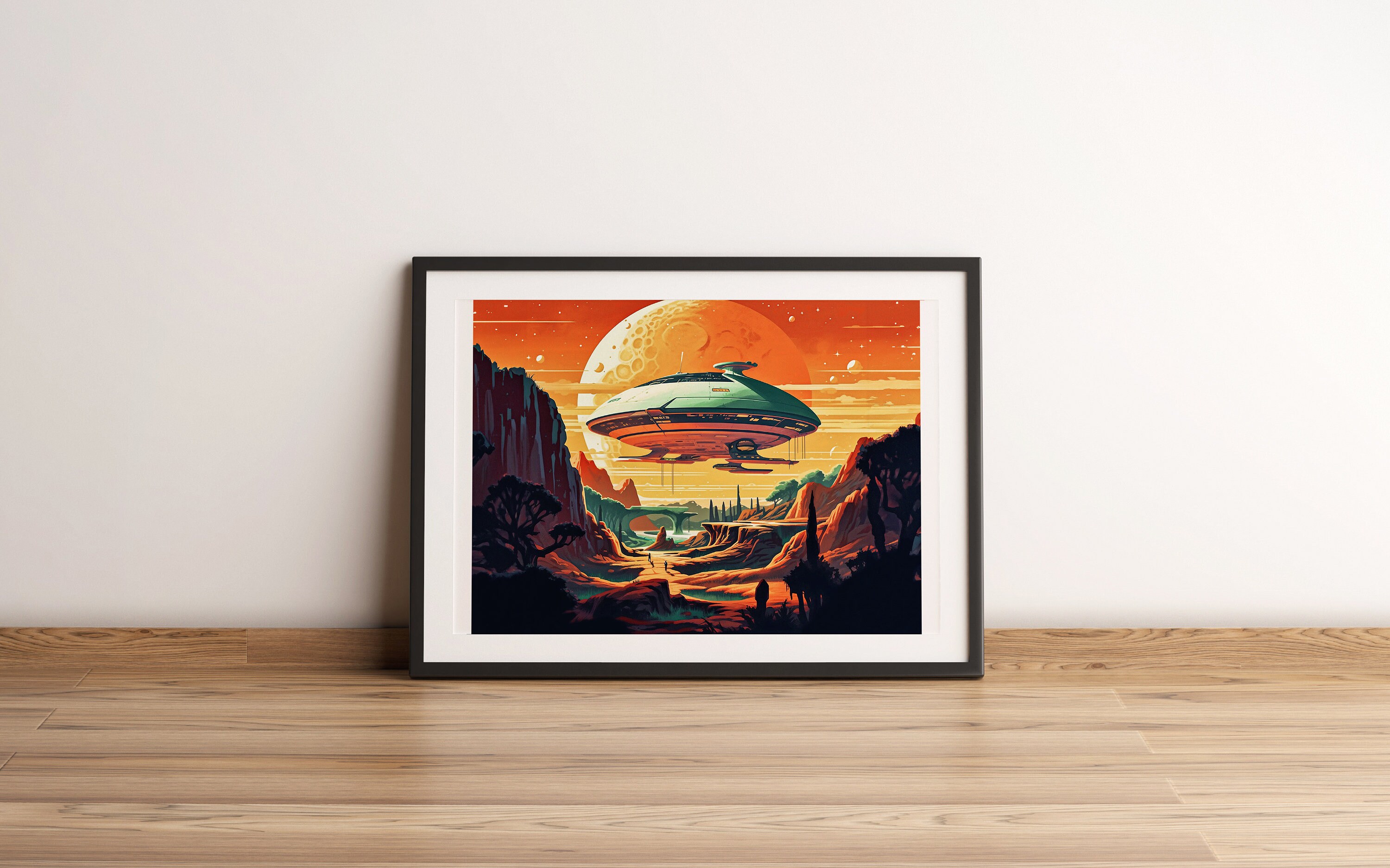 Space Landing Poster - Etsy