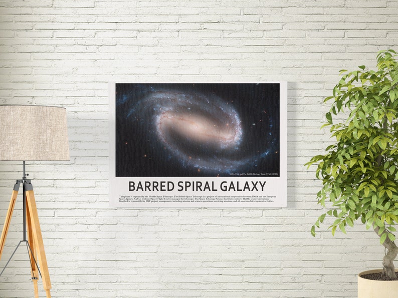Barred Spiral Galaxy Poster - Etsy