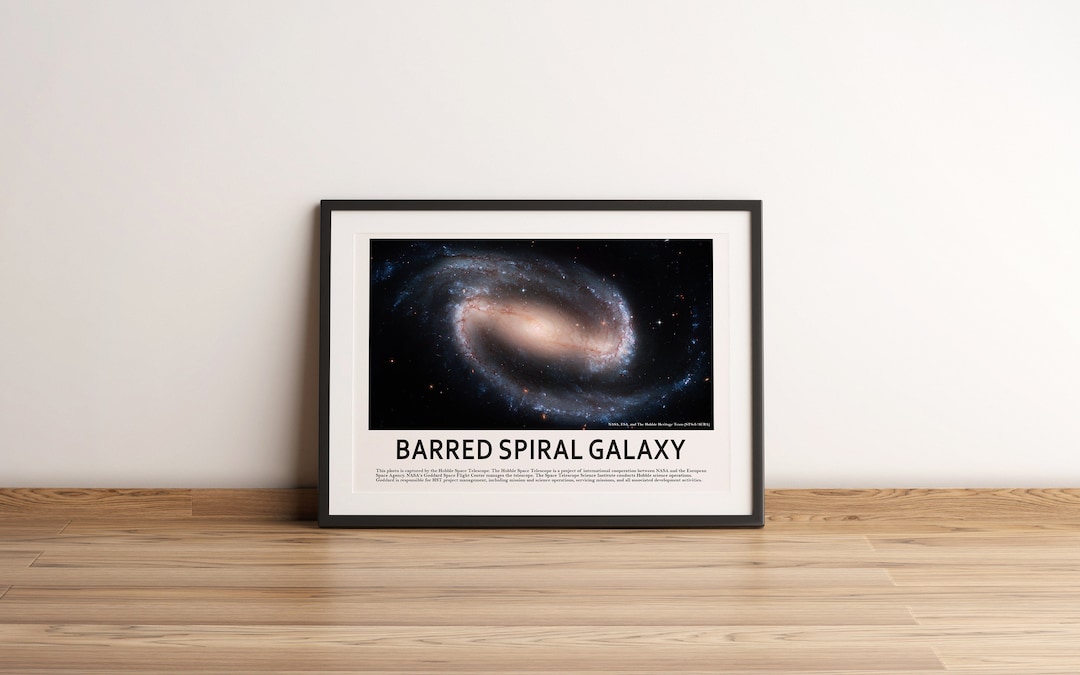 Barred Spiral Galaxy Poster - Etsy