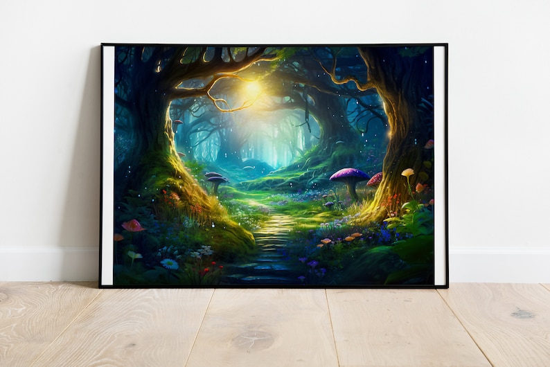 Enchanted Forest Poster - Etsy