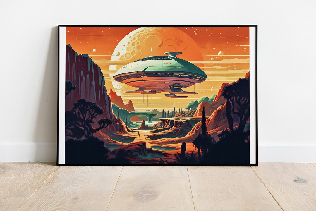Space Landing Poster - Etsy