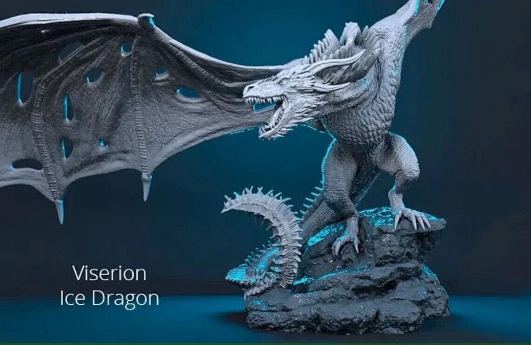 Game of Thrones Viserion Remastered - Etsy